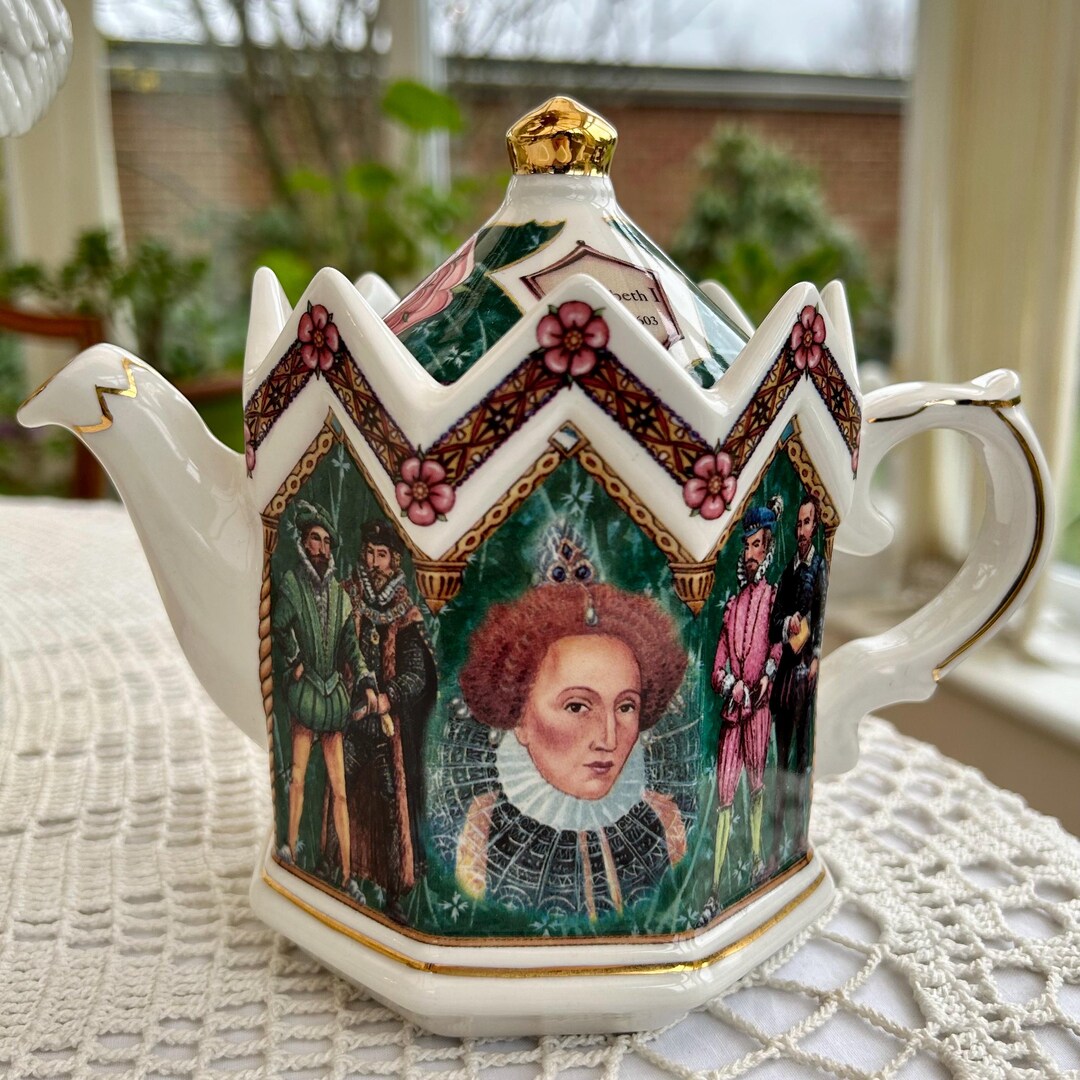 SADLER Teapot Queen Elizabeth I and Kings & Queens Excellent Condition ...