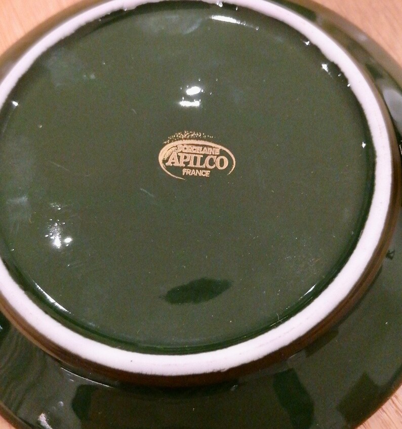 Apilco Coffee Cup Set Trio | Excellent Condition | Stamps on All but ...