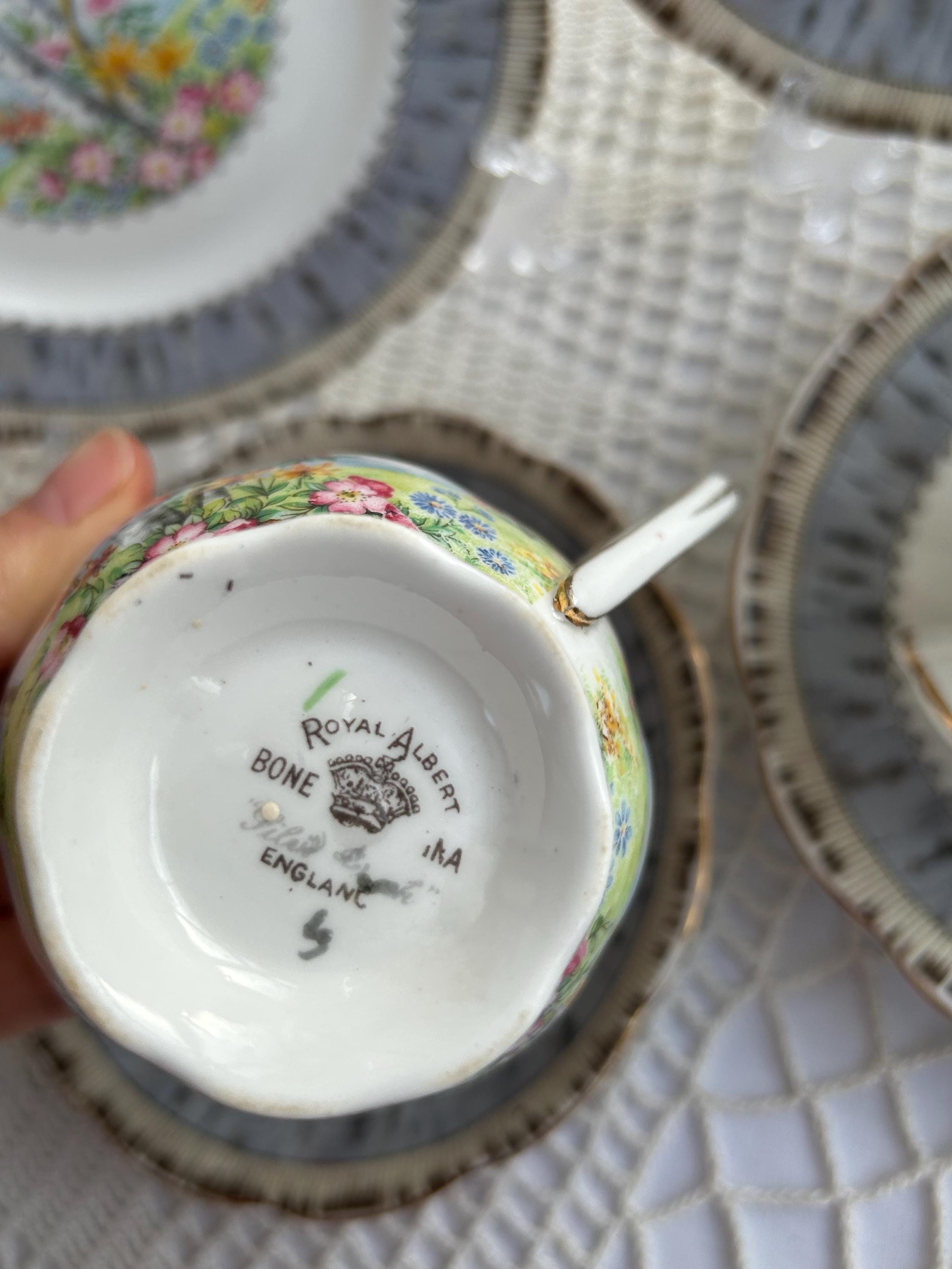 Royal Albert Silver Birch Tea Cup Trio: 1930s Bone China - Etsy
