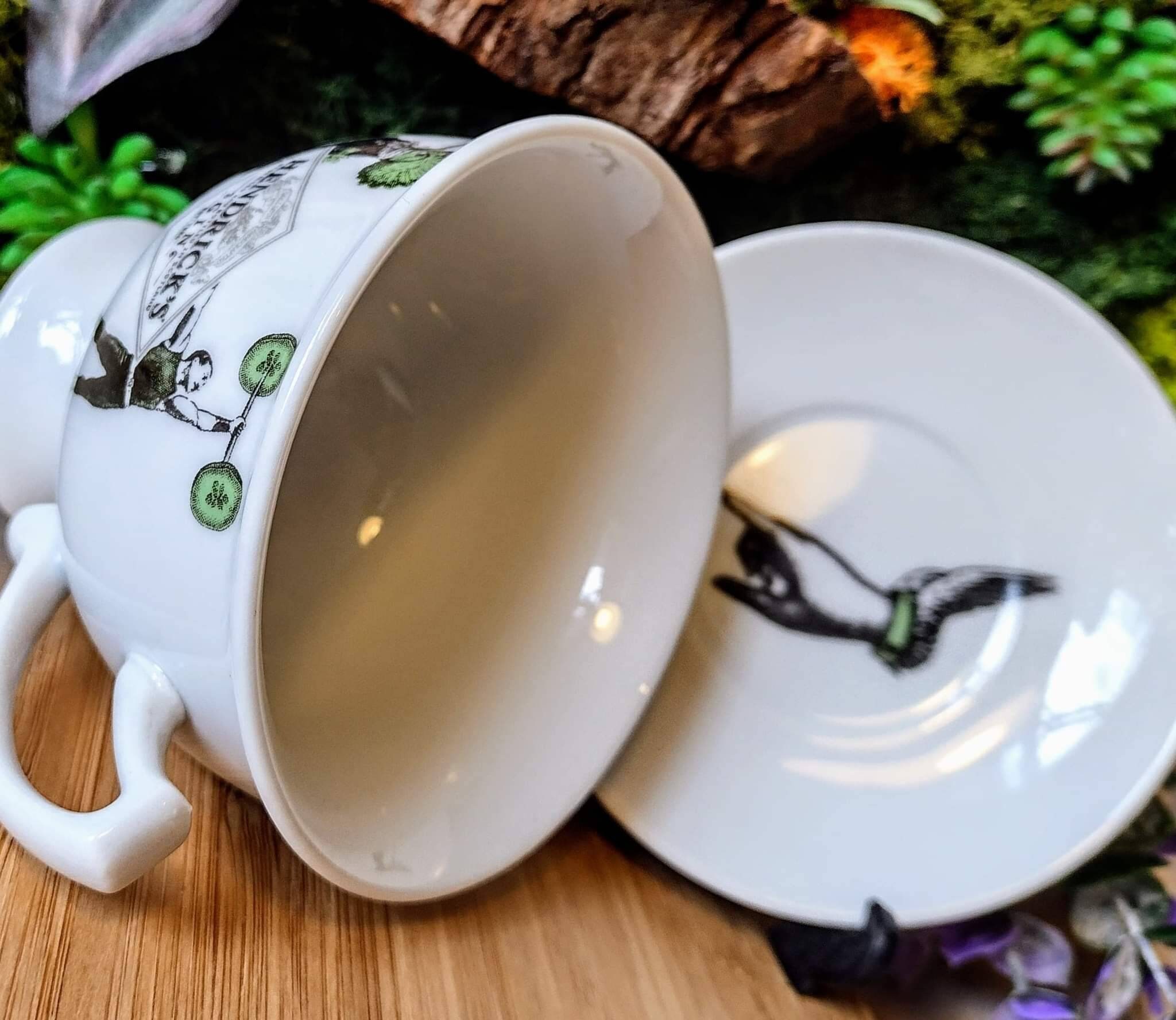 Hendricks Gin Cup & Saucer Ceramic Gin Set Tea Set Goblet Drinking ...