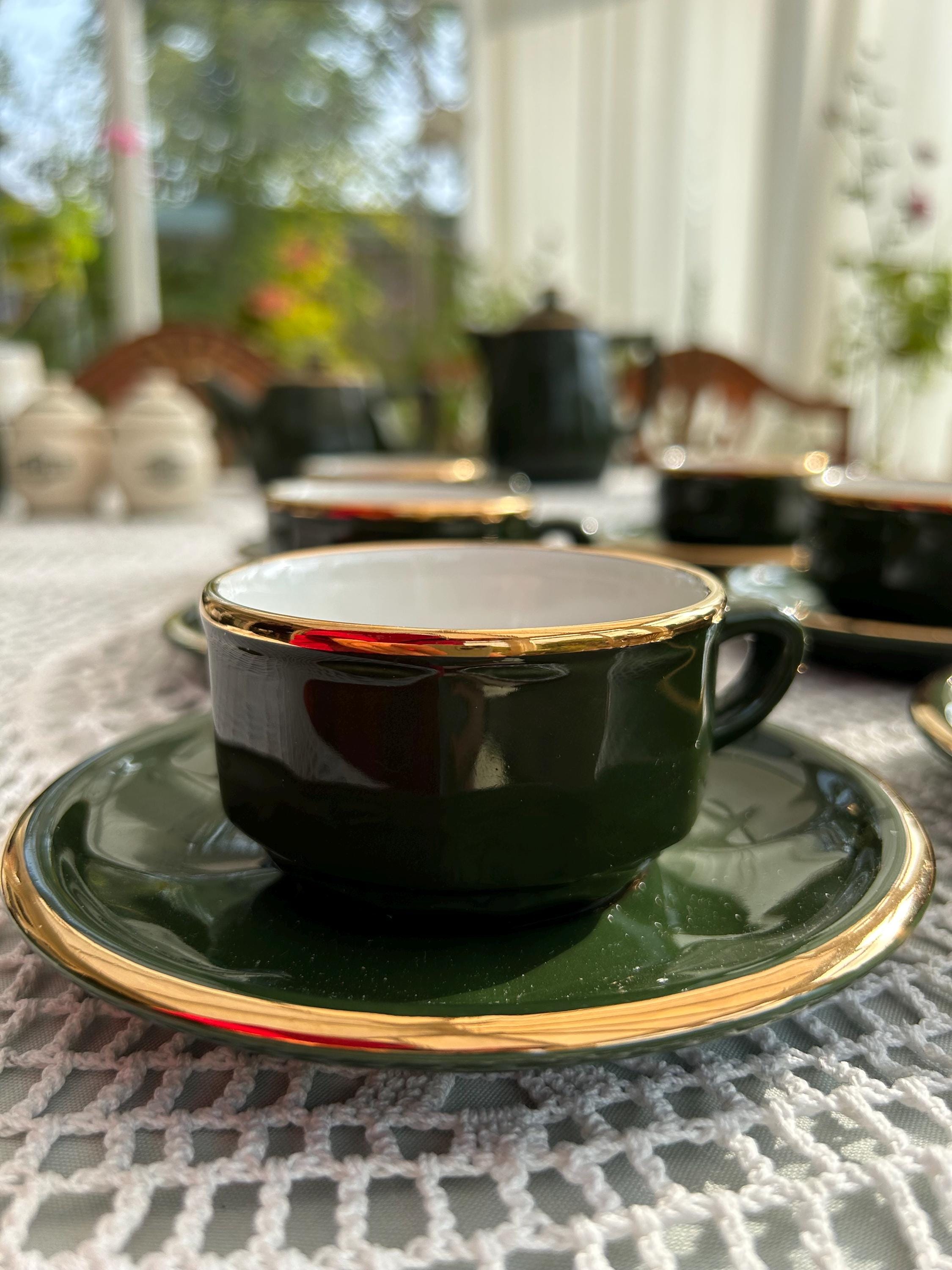Apilco Espresso Coffee Cup Set of Six | Excellent Condition | Stamps on ...