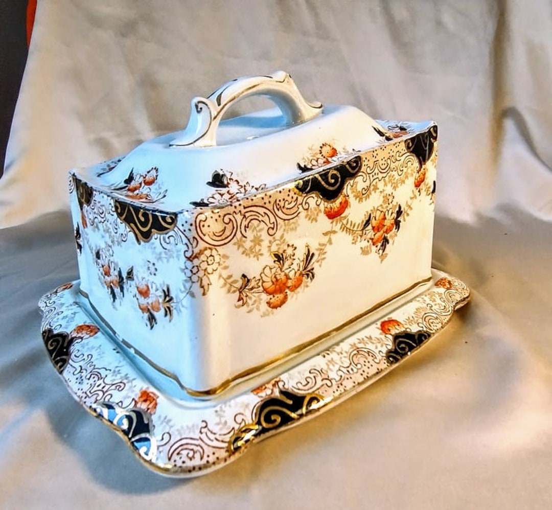 Vintage Melbar Ware Art Deco Cheese Dish: English Bone China Serveware ...