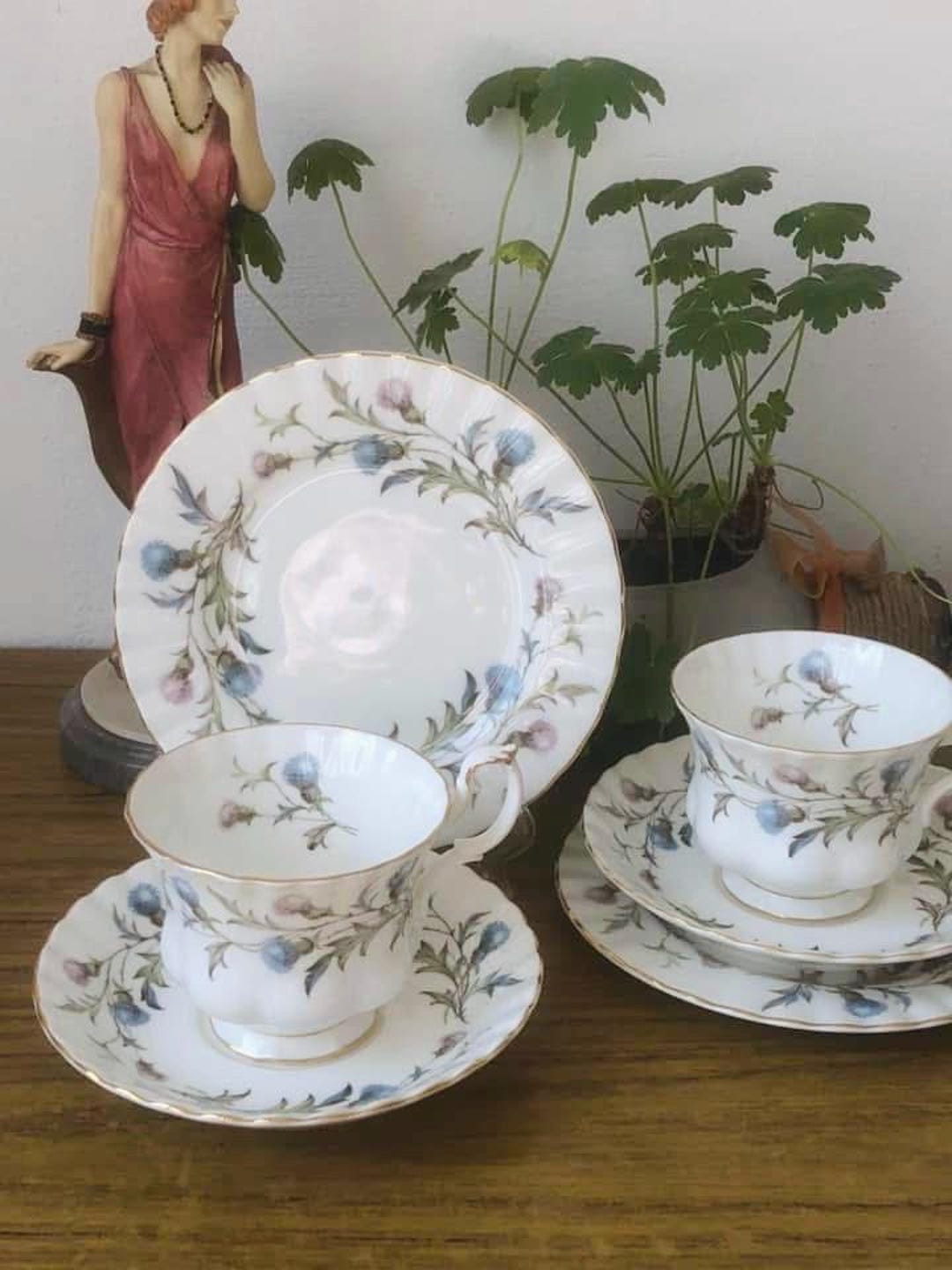 Royal Albert Tea Trio Set 'brigadoon' Series, Fine Bone China Made in ...