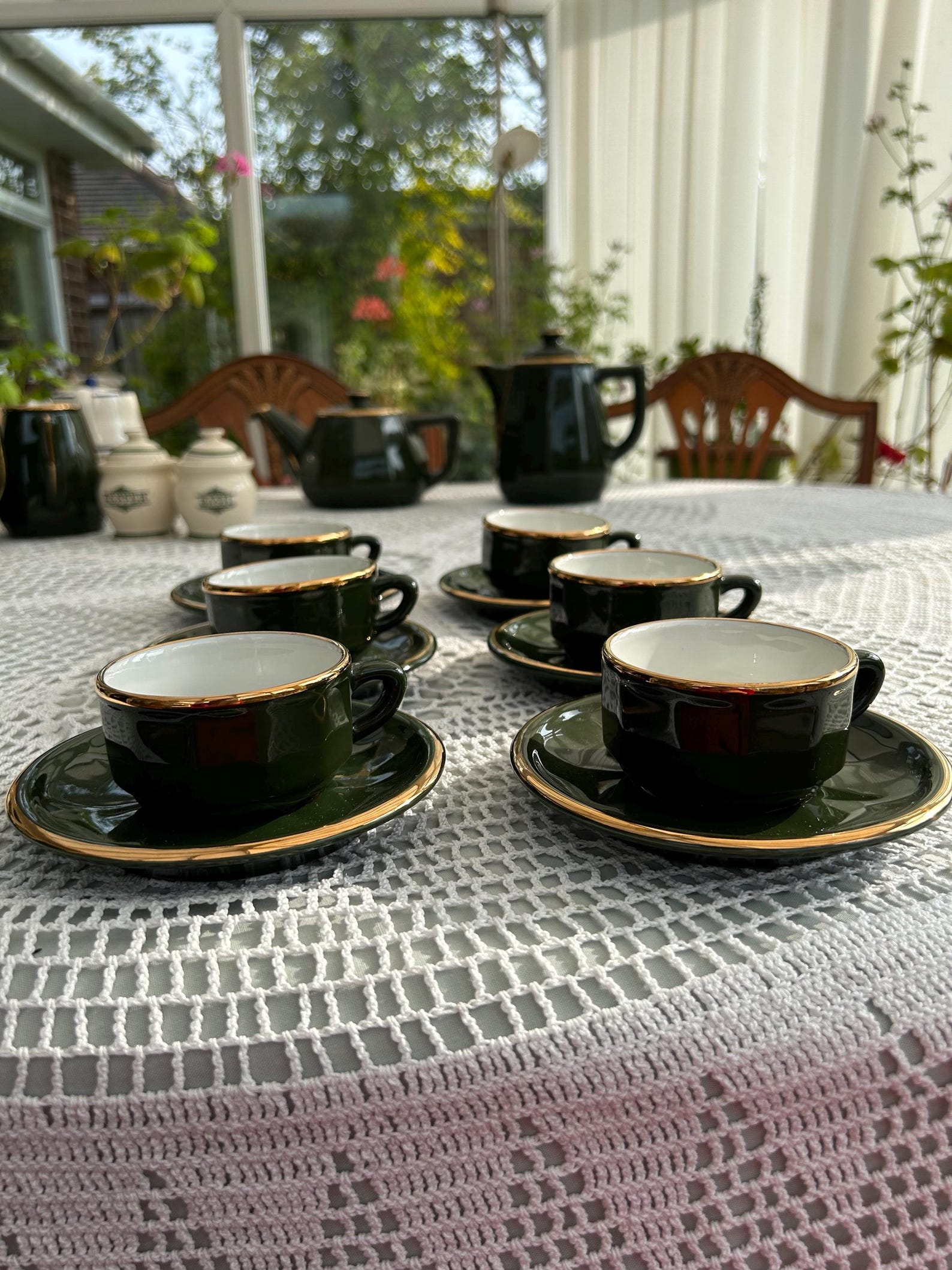 Apilco Espresso Coffee Cup Set of Six | Excellent Condition | Stamps on ...