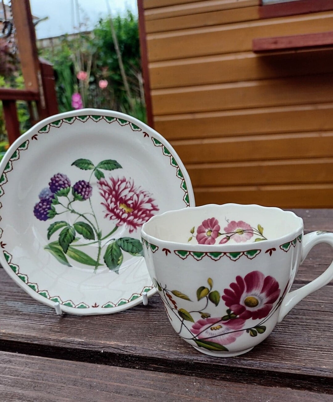 Spode Victoria Duo Set Vintage Tea Double Set Cup & Saucer - Etsy