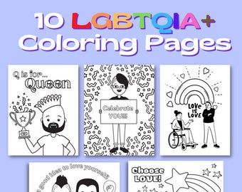Inclusive Coloring Pages - Etsy