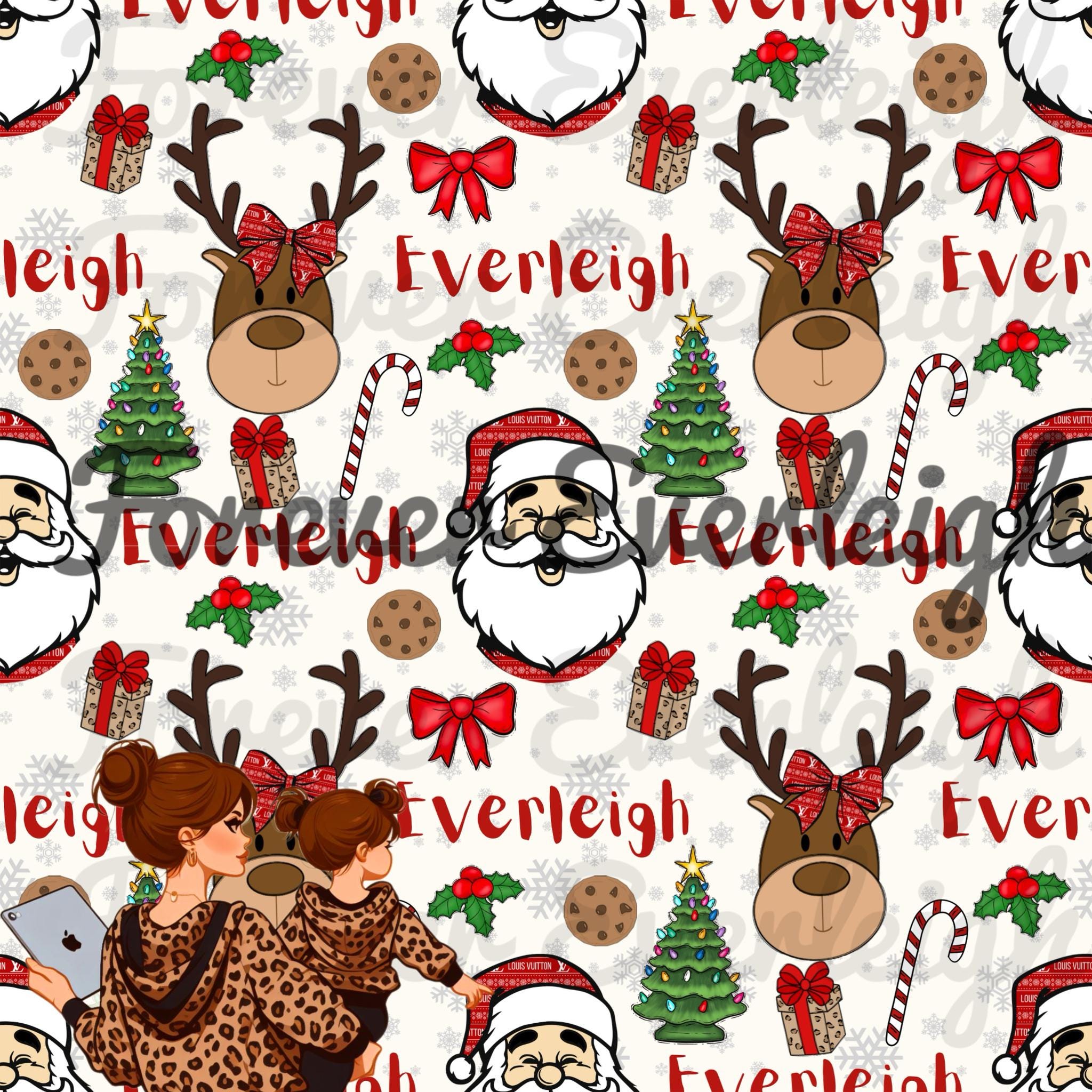Editable Christmas Name Seamless | Christmas Seamless | Name Seamless ...