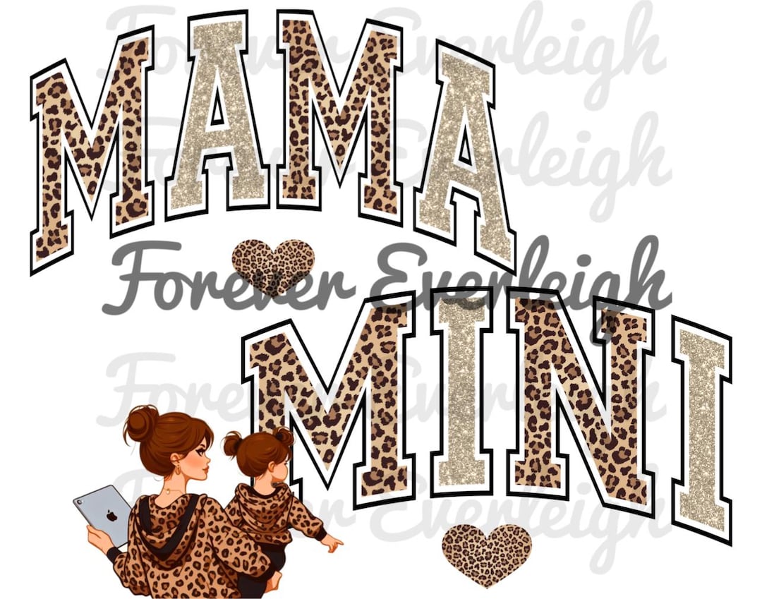Mama & Mini PNG | Mama and Mini Matching PNG - Etsy