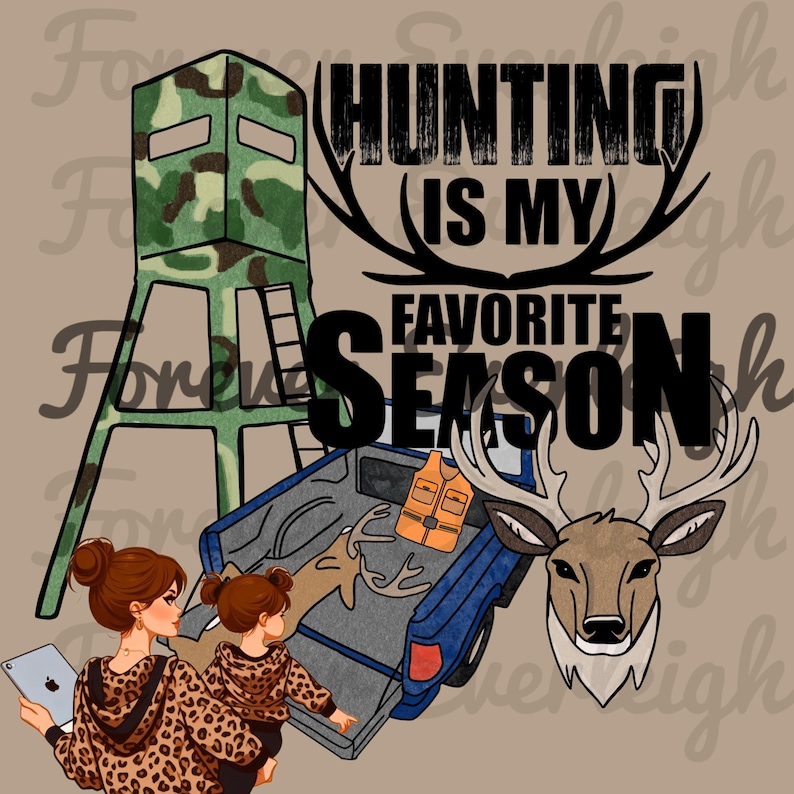 Hand Drawn Hunting PNG | Deer PNG | Hunting Season PNG - Etsy
