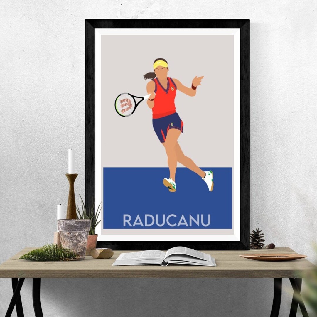 Emma Raducanu US Open Minimalist Style Poster Print - Etsy