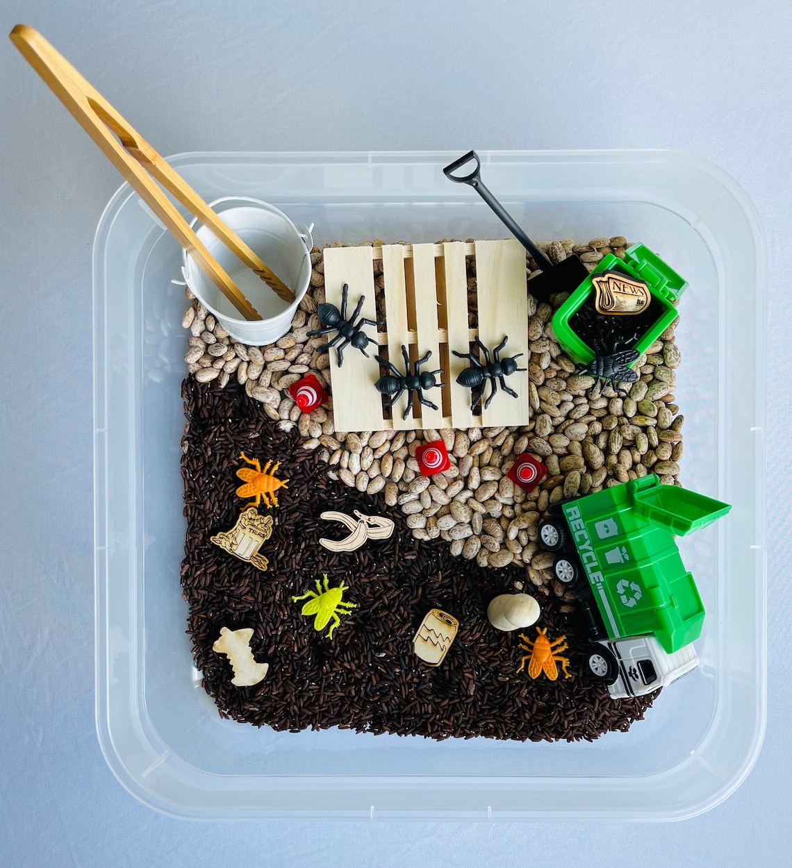 CUSTOM Garbage Truck / Trash Truck Sensory Bin - Etsy