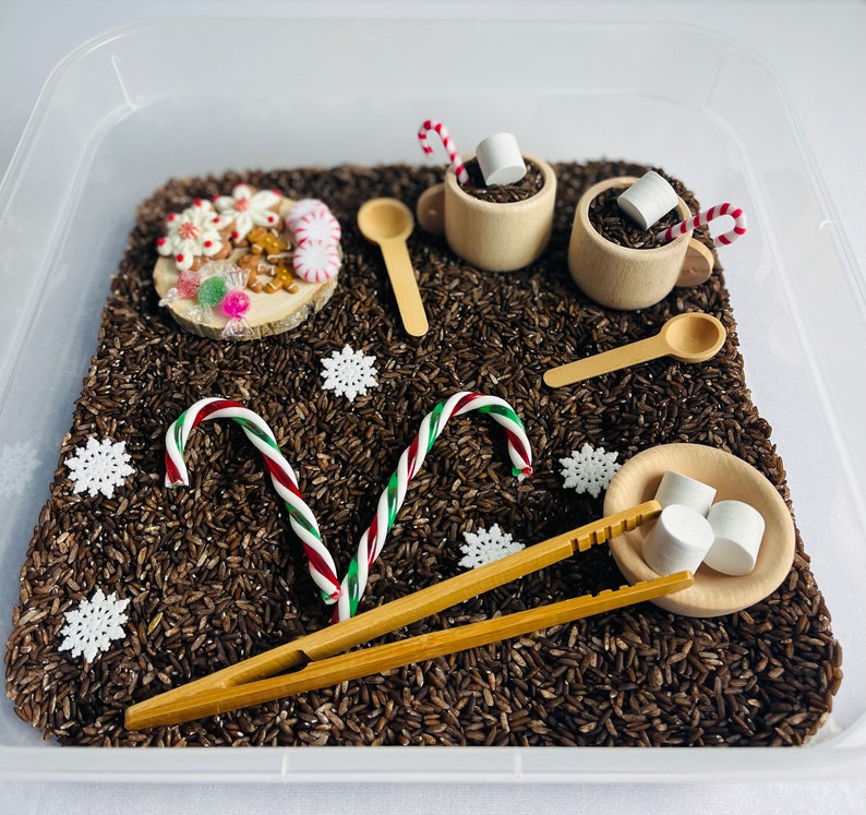 Hot Cocoa Sensory Bin - Etsy