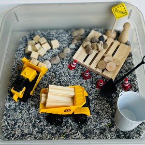 CUSTOM Construction Site Sensory Bin - Etsy