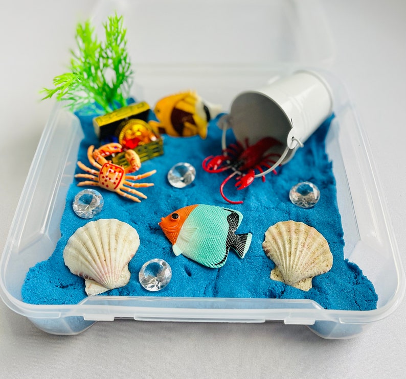 Ocean Kinetic Sand Bin - Etsy