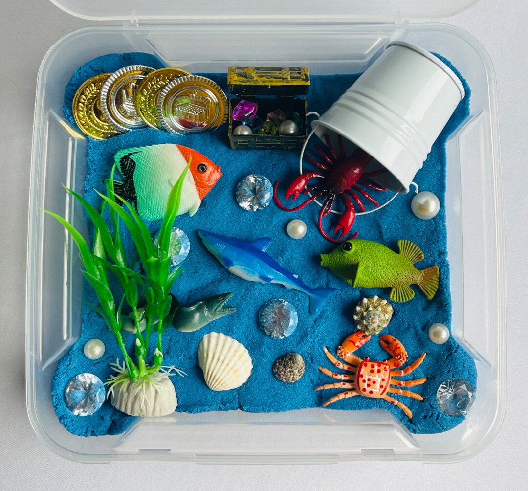 Ocean Kinetic Sand Bin - Etsy