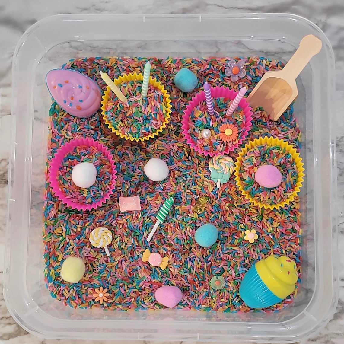 CUSTOM Birthday Sensory Bin - Etsy