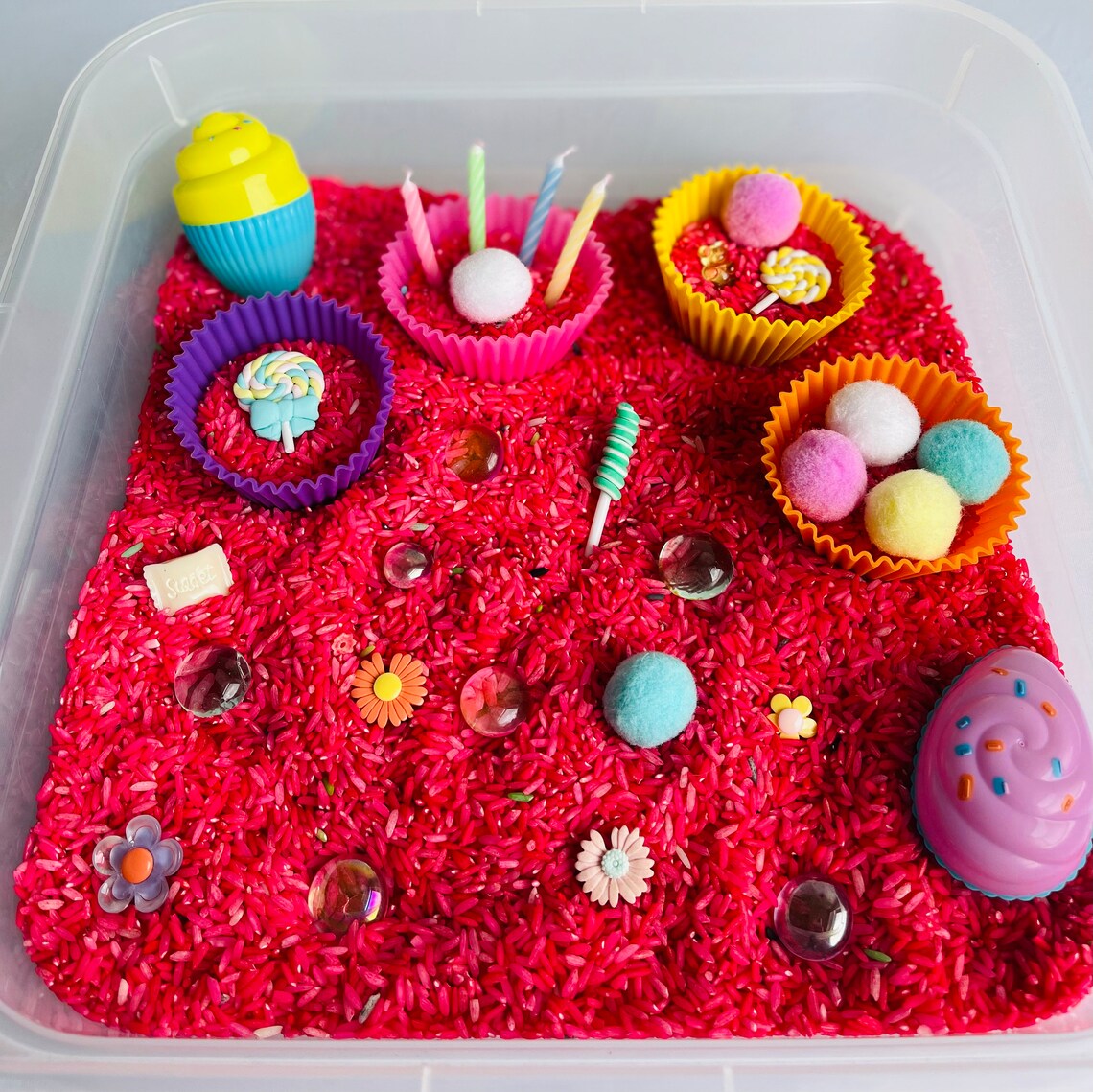 CUSTOM Birthday Sensory Bin - Etsy