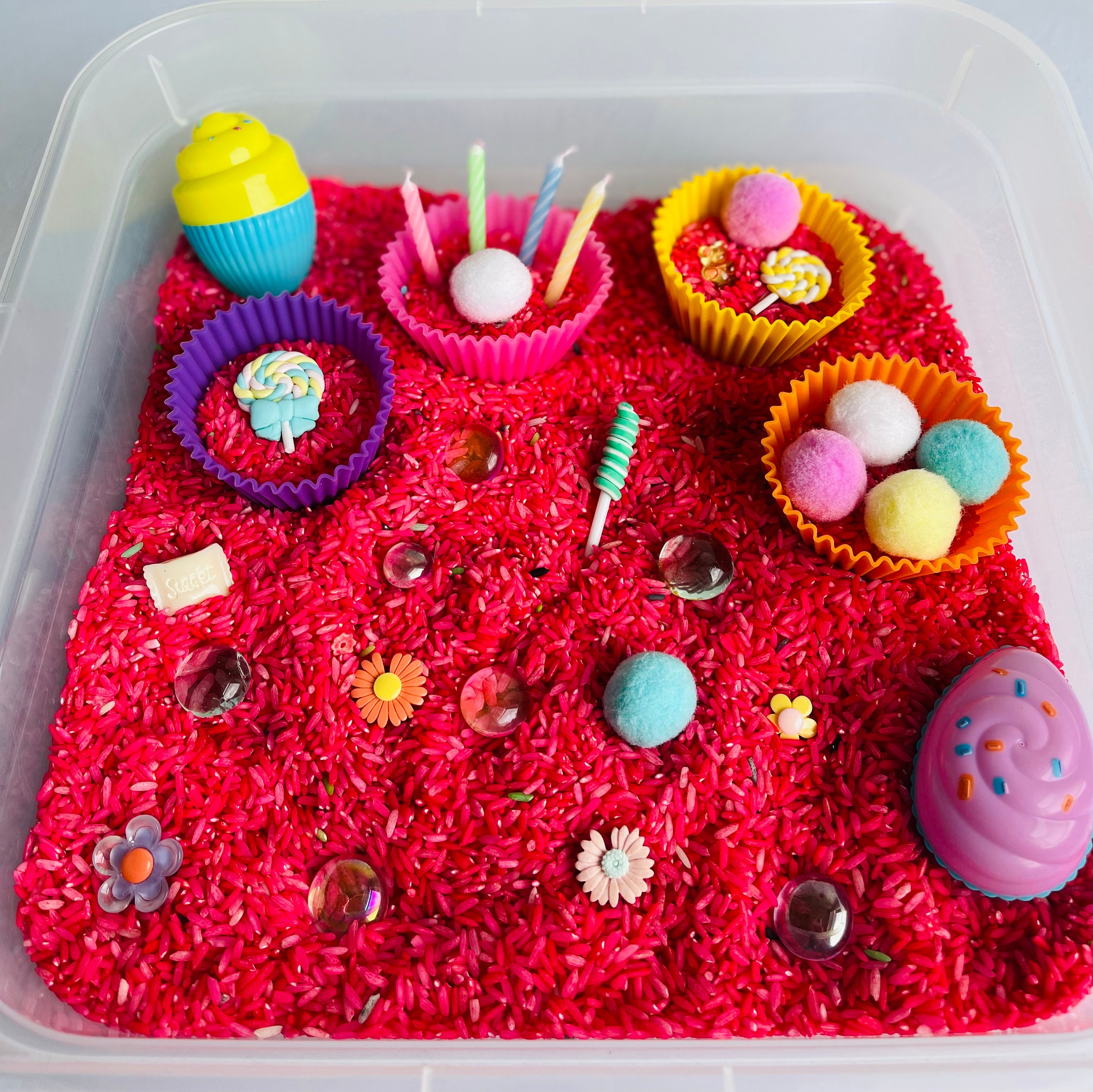 CUSTOM Birthday Sensory Bin - Etsy