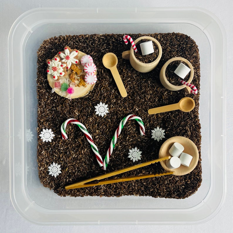 Hot Cocoa Sensory Bin - Etsy
