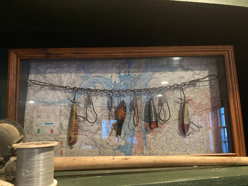 Lake Map Shadow Box - Etsy