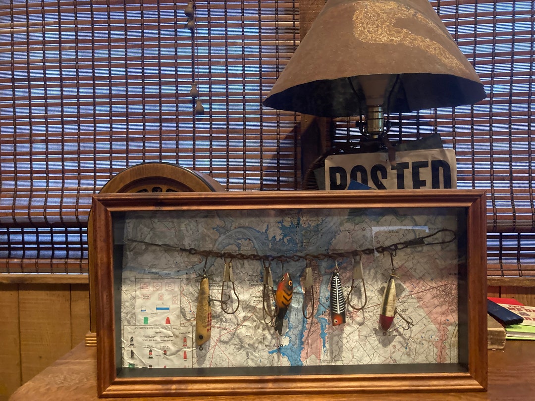 Lake Map Shadow Box - Etsy