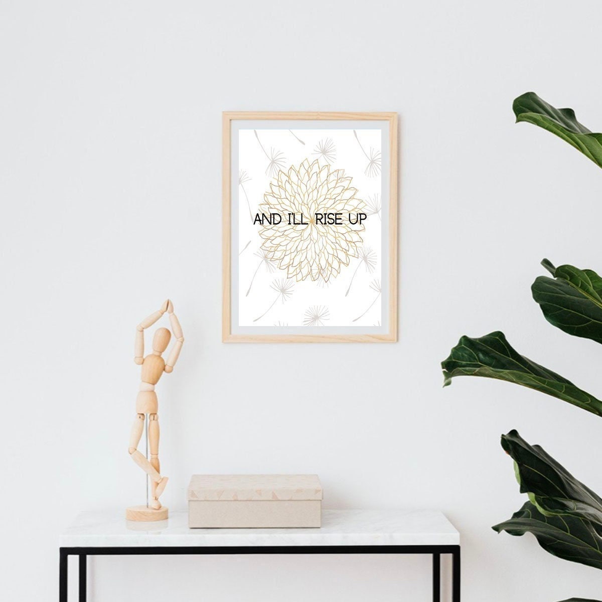 Rise up Digital Download, Blooming Flower, Inspirational Quotes, and I ...