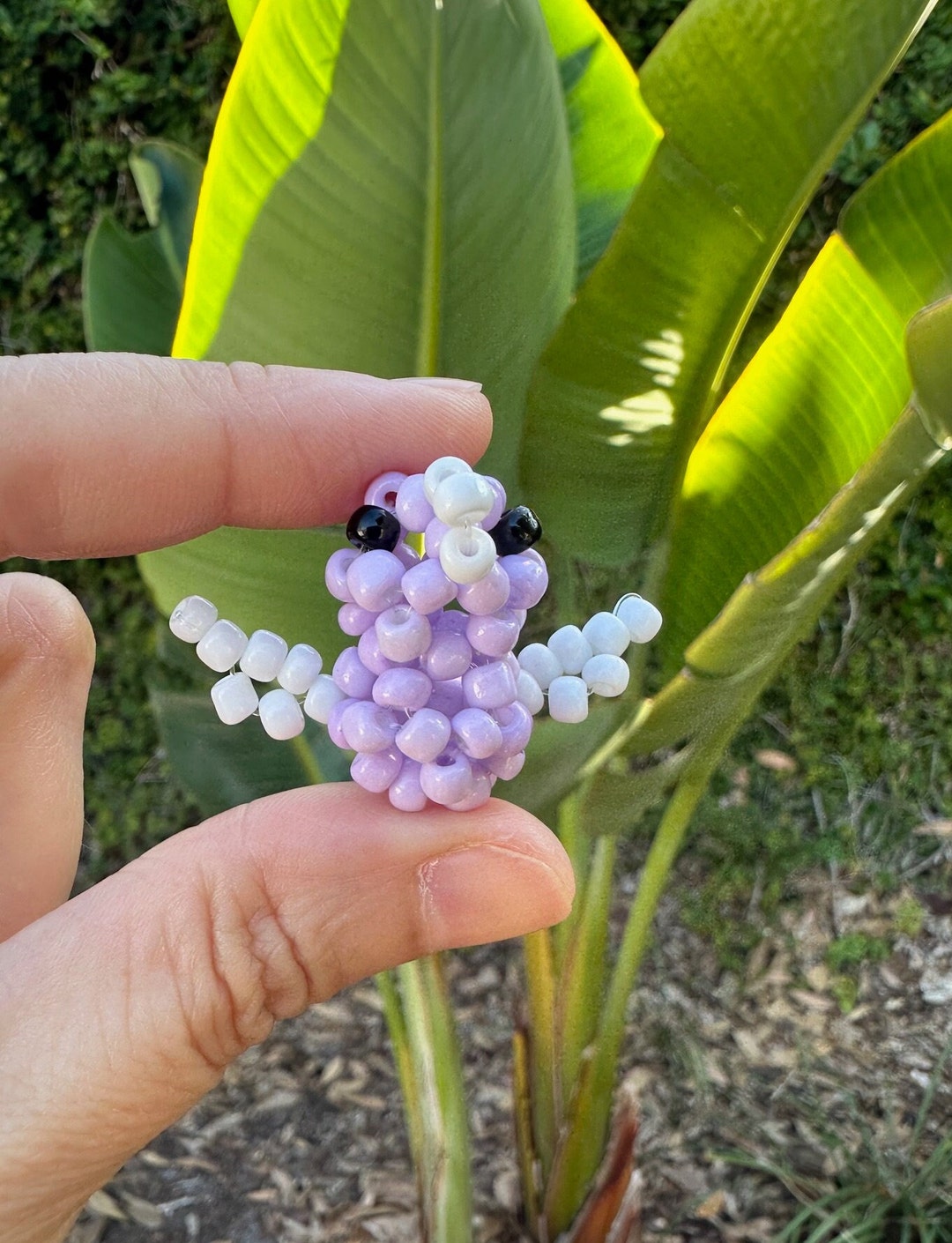 Beaded Easter Chick Figurine, Lilac Easter Chicken , Amigurumi Chick ...