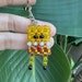 Beaded Spongebob Figurine, Yellow Spongebob Brown Square Pants ...