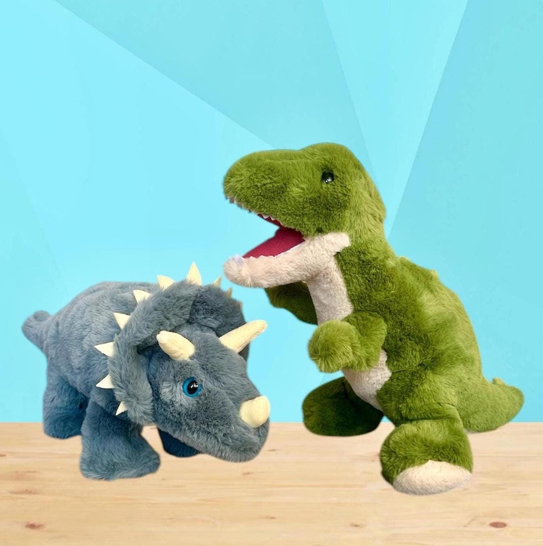 Large Dinosaur Toy Plushie Gift Set T Rex Plush Triceratops Plush Toy ...