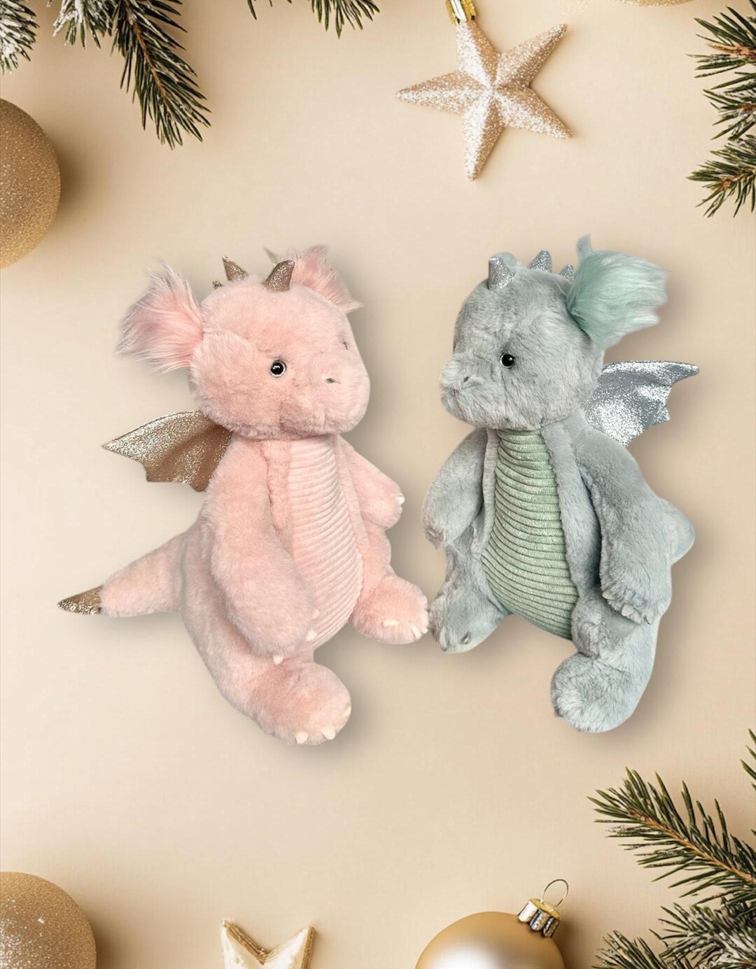 Large Dragon Toy Plushie Gift Set Dragon Plush Gift Set - Etsy