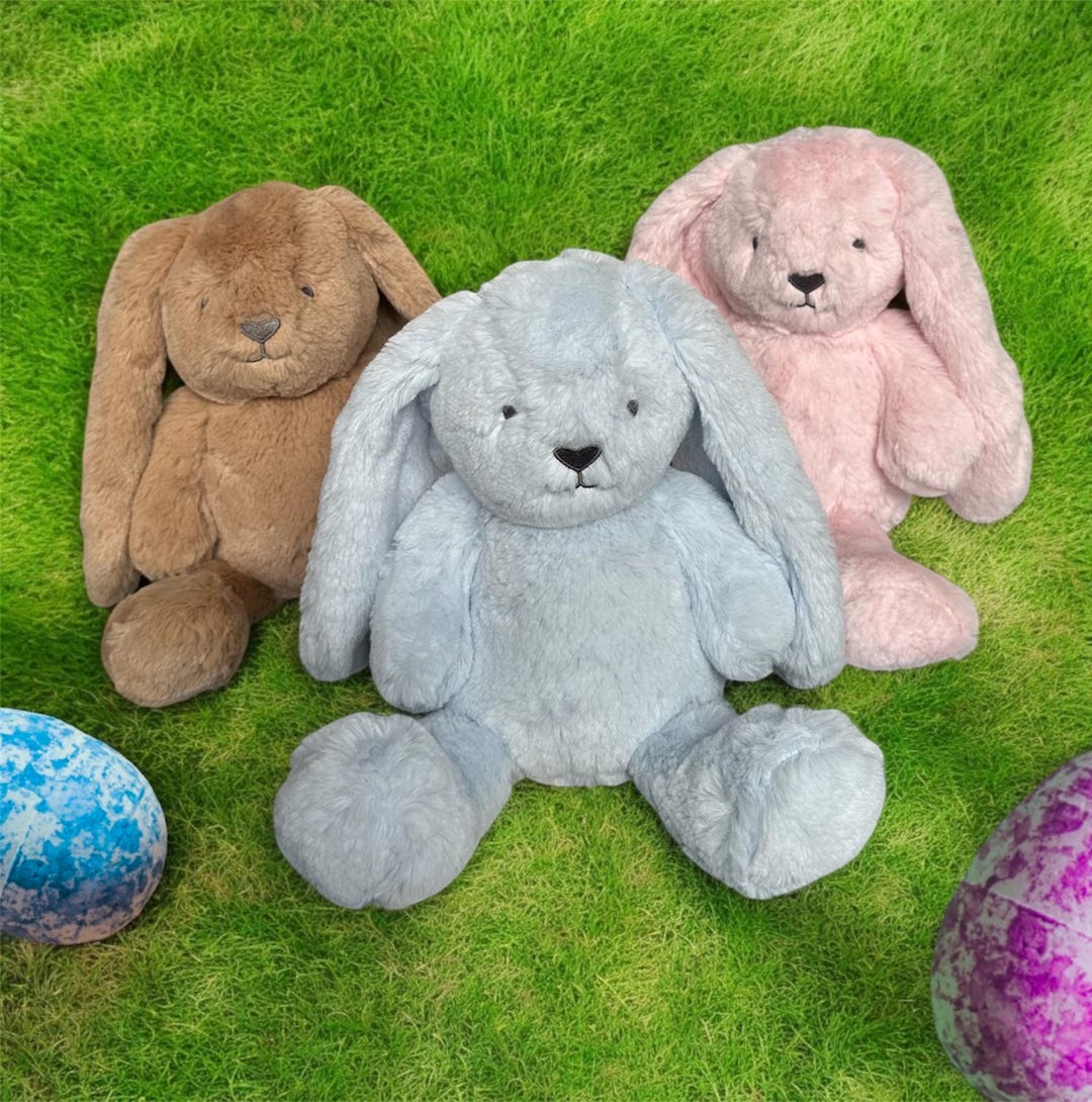 Easter Bunny Plush Toy Easter Rabbit Plush Toy Plush Toy Gift Set - Etsy