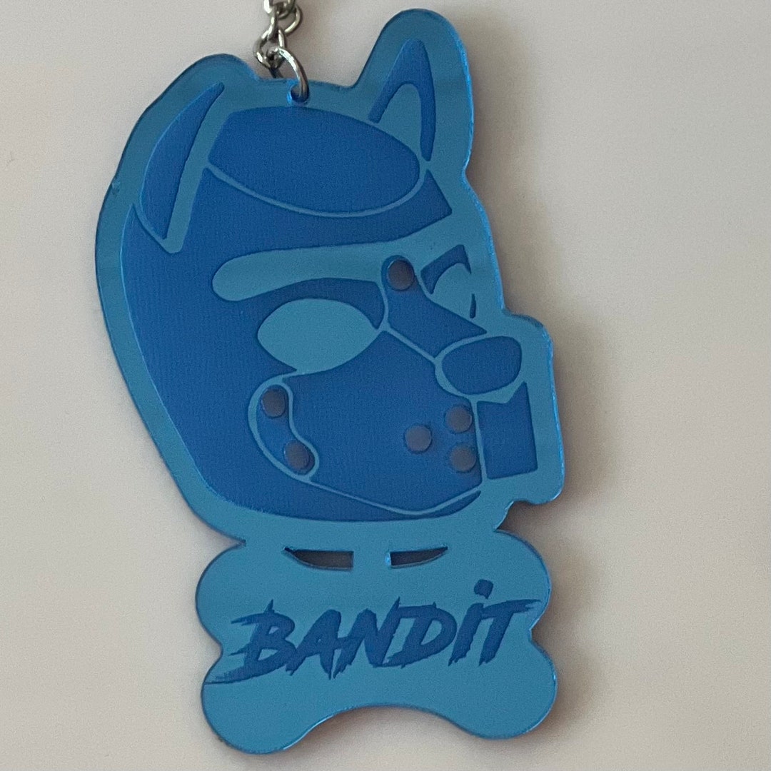 Human Pup Keychain With Bone Name Tag - Etsy