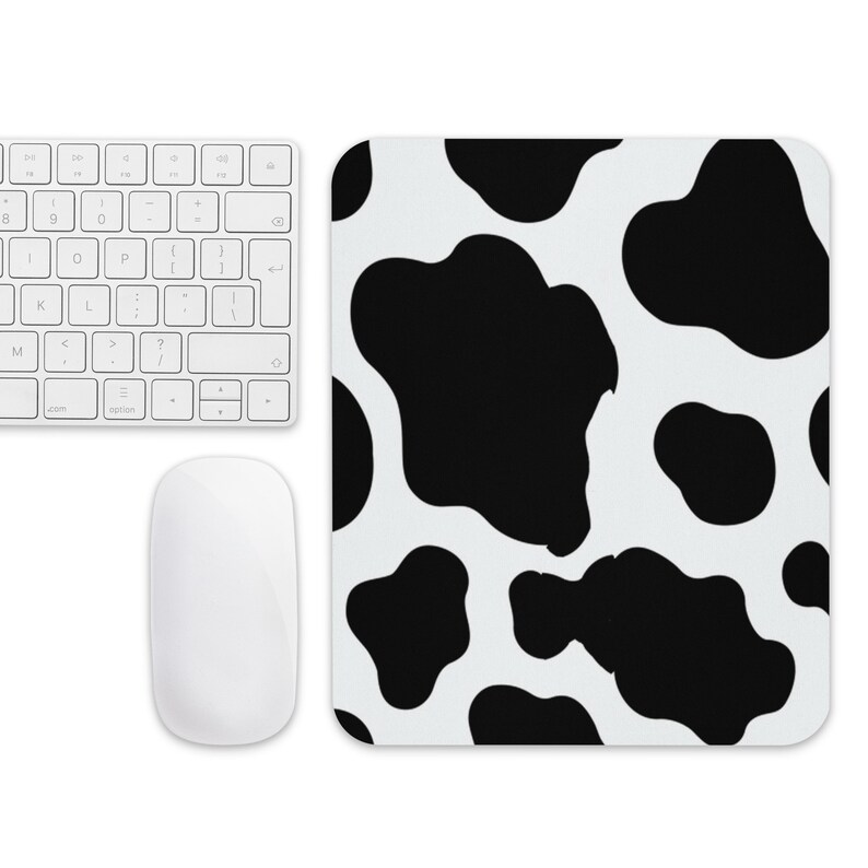 Custom Cow Print Mouse Pad, Cute Mouse Pad, Personalized Mouse Pad ...