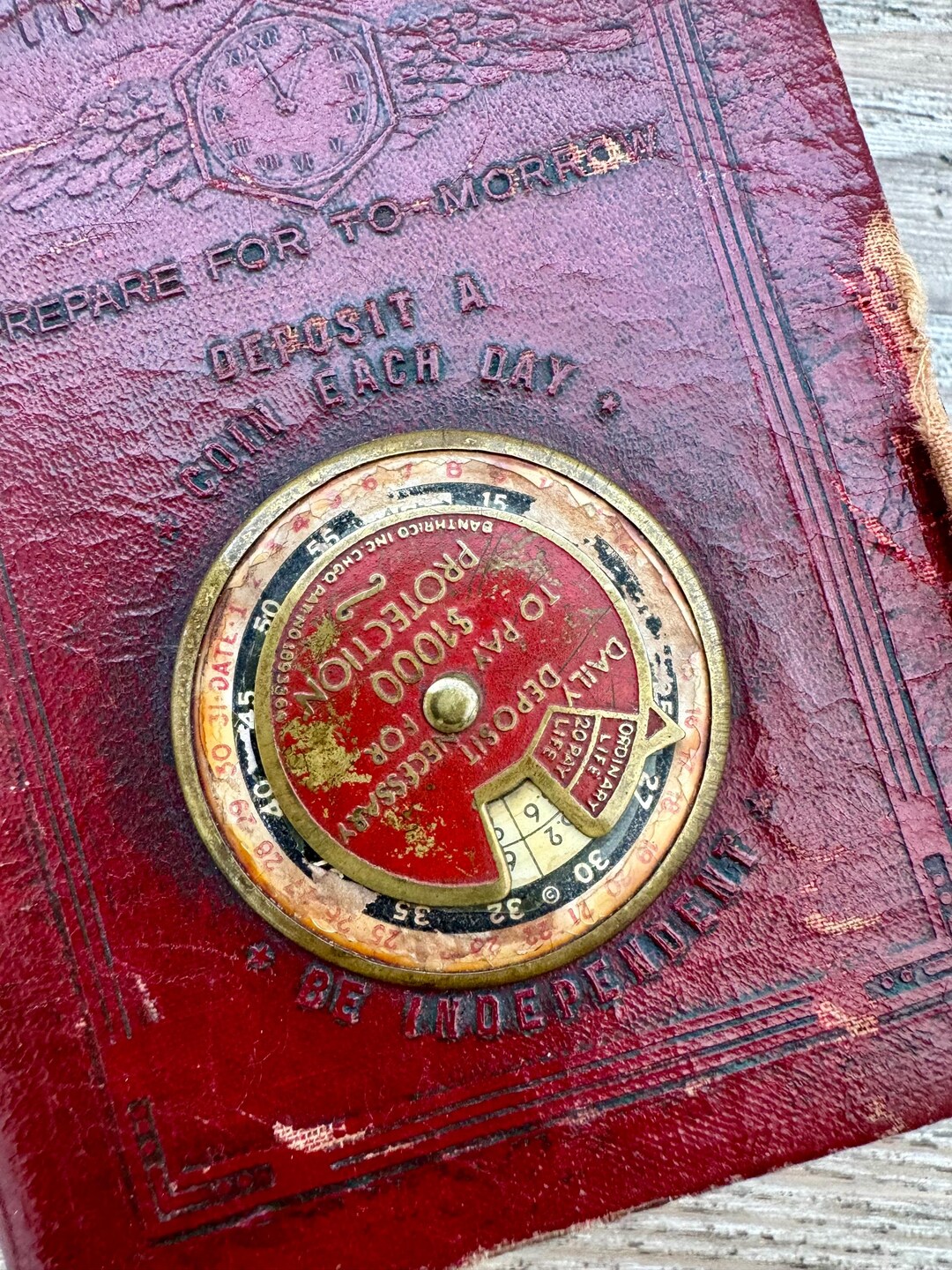 Antique / Vintage time Flies Book Bank - Etsy