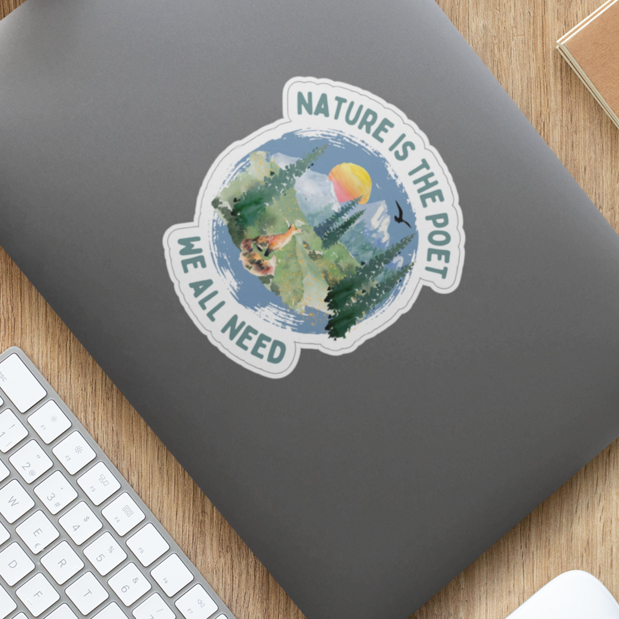 Nature Sticker, Outdoorsy Sticker for Laptop or Water Bottles, Explore ...