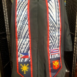 Philippines X Hawaii Graduation Stole Sash Tribal ISLANDER Style ...