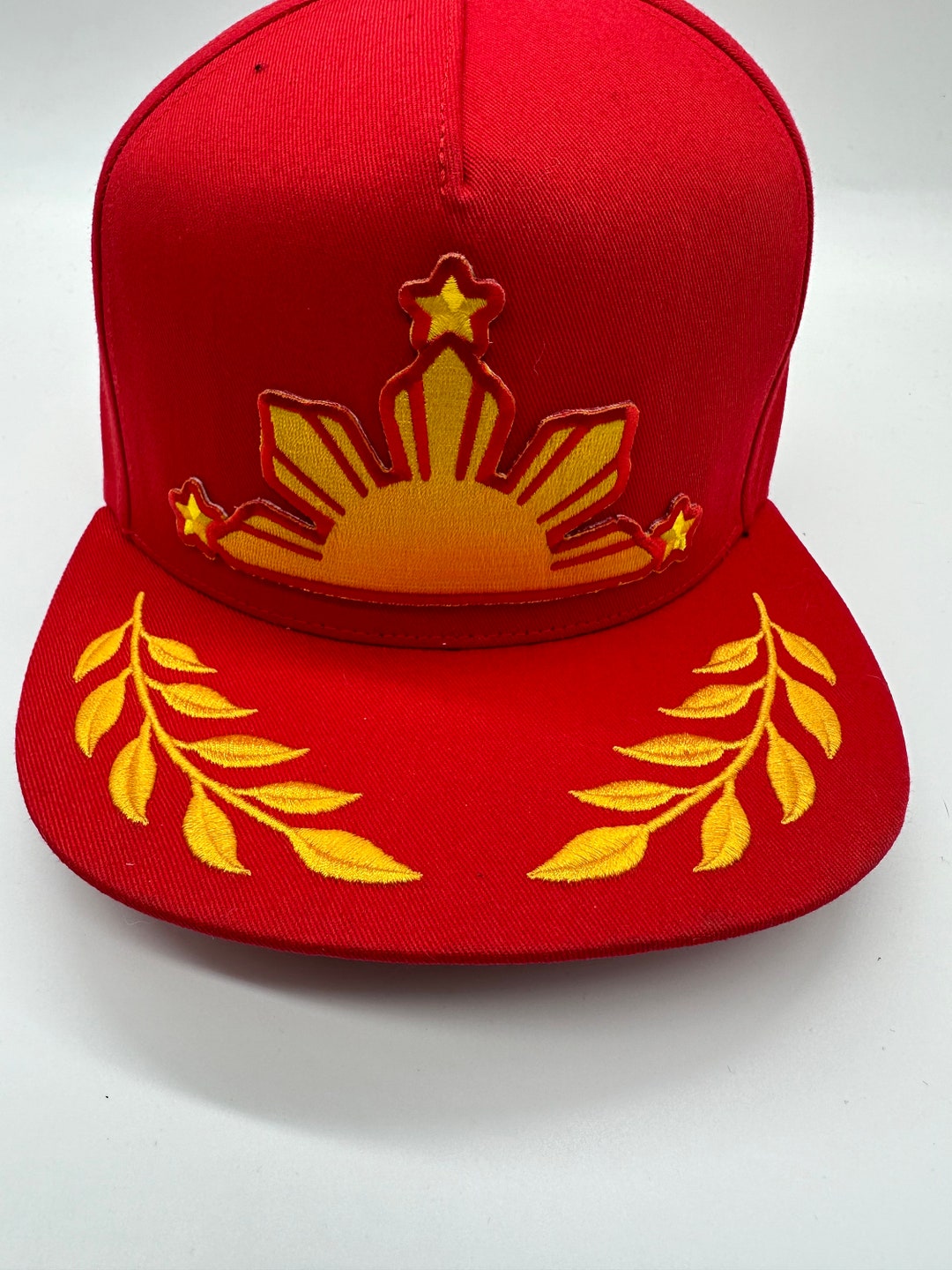 Philippines Filipino Red Captain Strapback 3 Stars and Sun Custom Pinoy ...