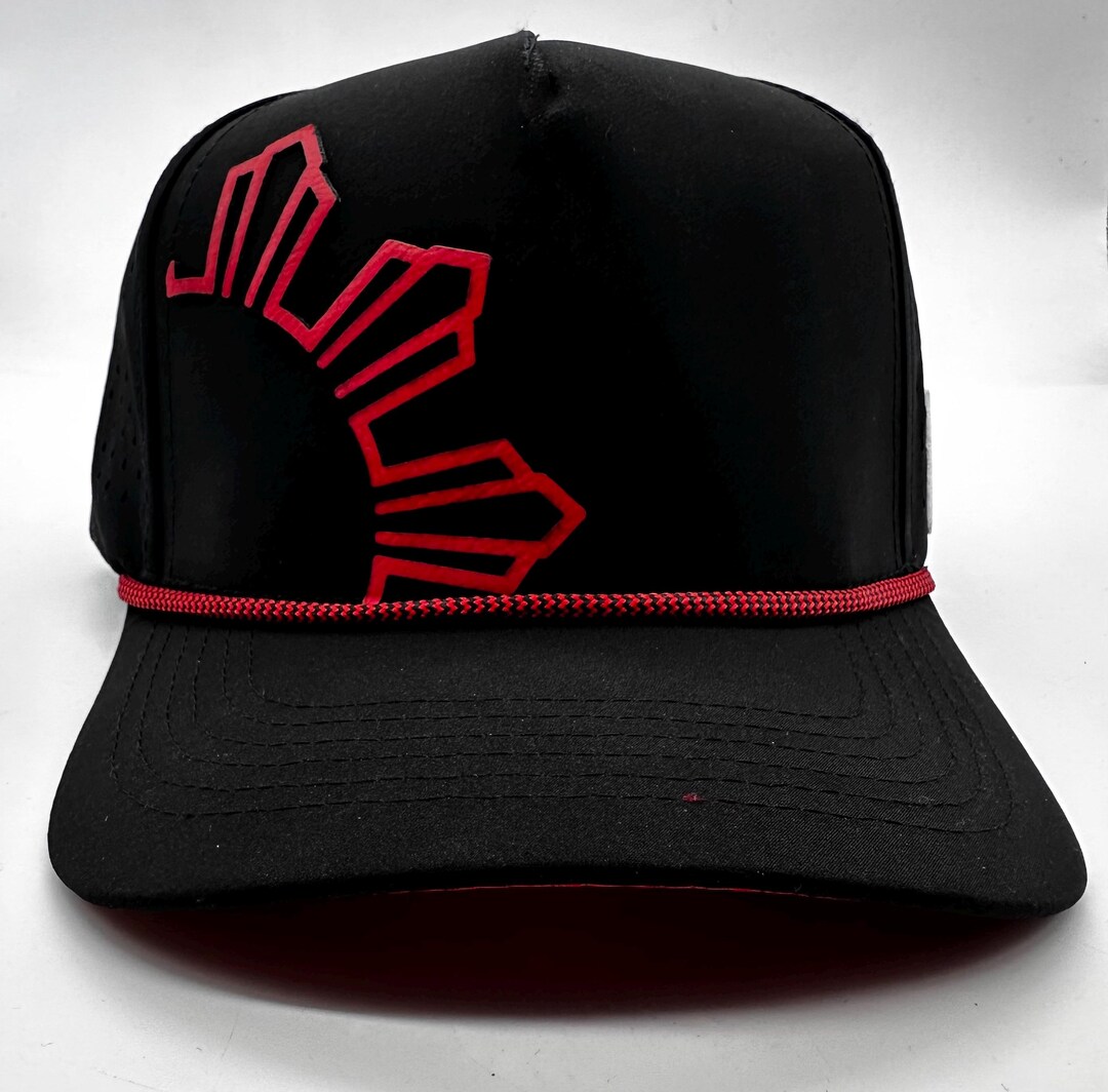 Philippines Filipino Curved Red Rope Brim Islands Rising Sun Leather 3 ...
