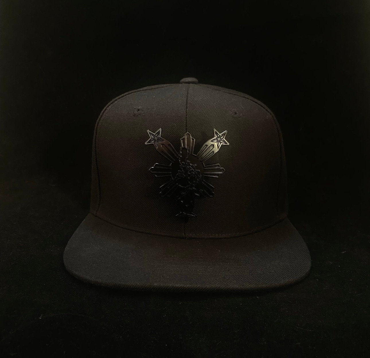 Philippines Filipino Black on Black Steel Sun Hat - Etsy