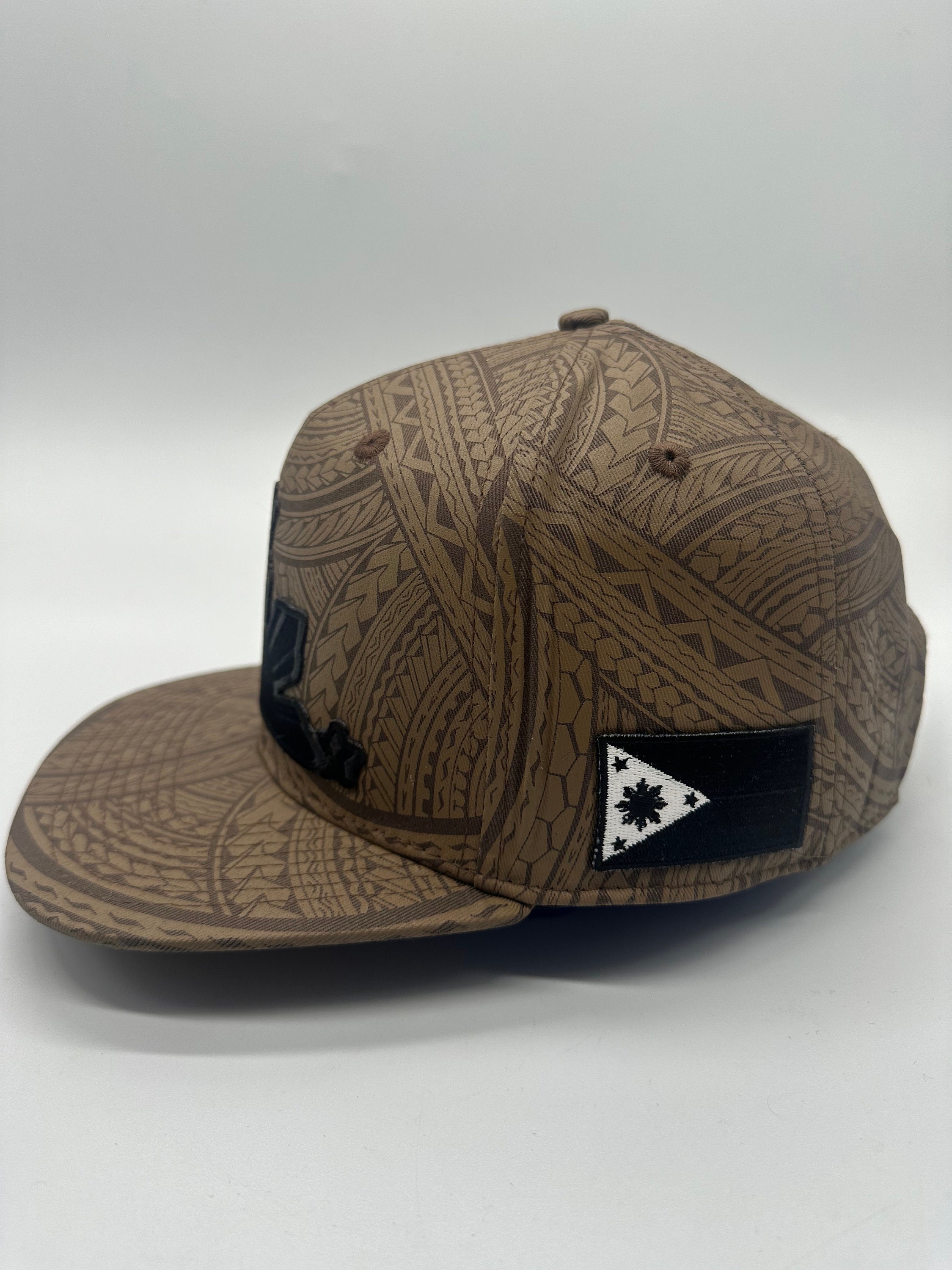 Philippines Filipino Flag Cap Brown Tribal Black Sun Side Flag Snapback ...