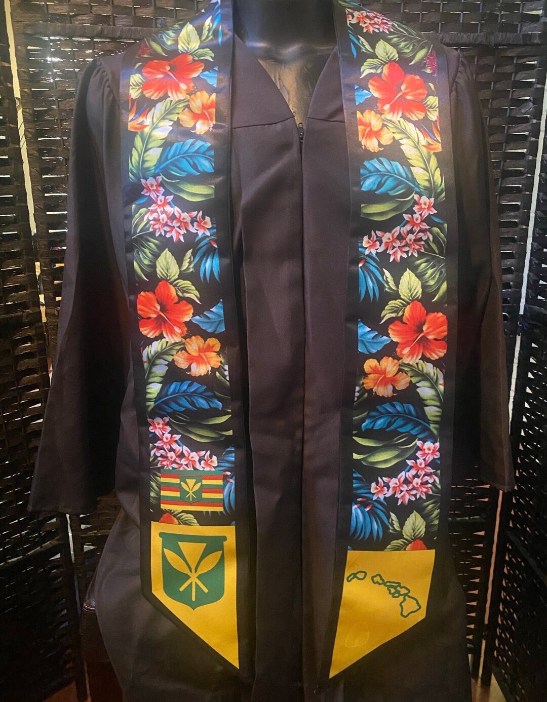 Hawaii Hawaiian Ohana Floaral Kanaka Graduation Stole - Etsy