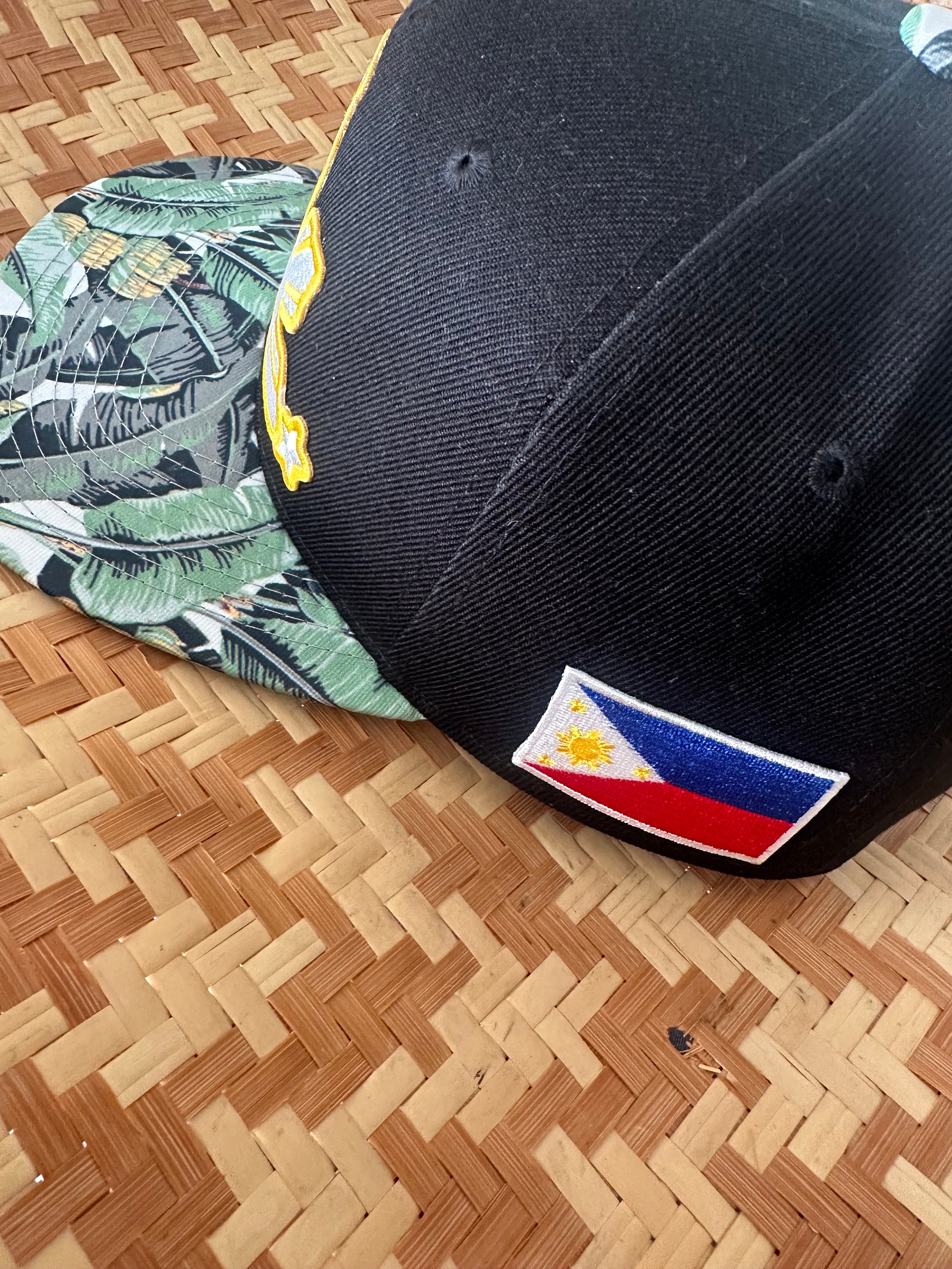 Filipino Philippines Pinoy Pinay 3 Stars and Sun Banana Print Brim ...