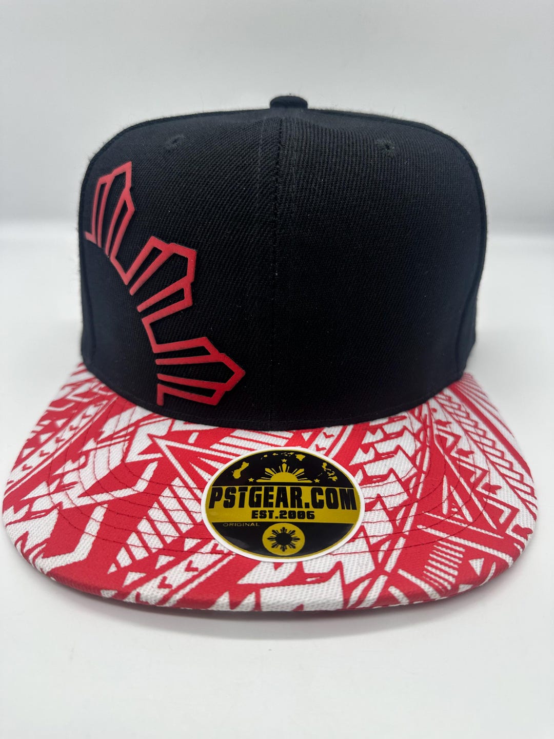 Philippines Filipino Tribal Red Brim Islands Rising Sun Leather 3 Stars ...