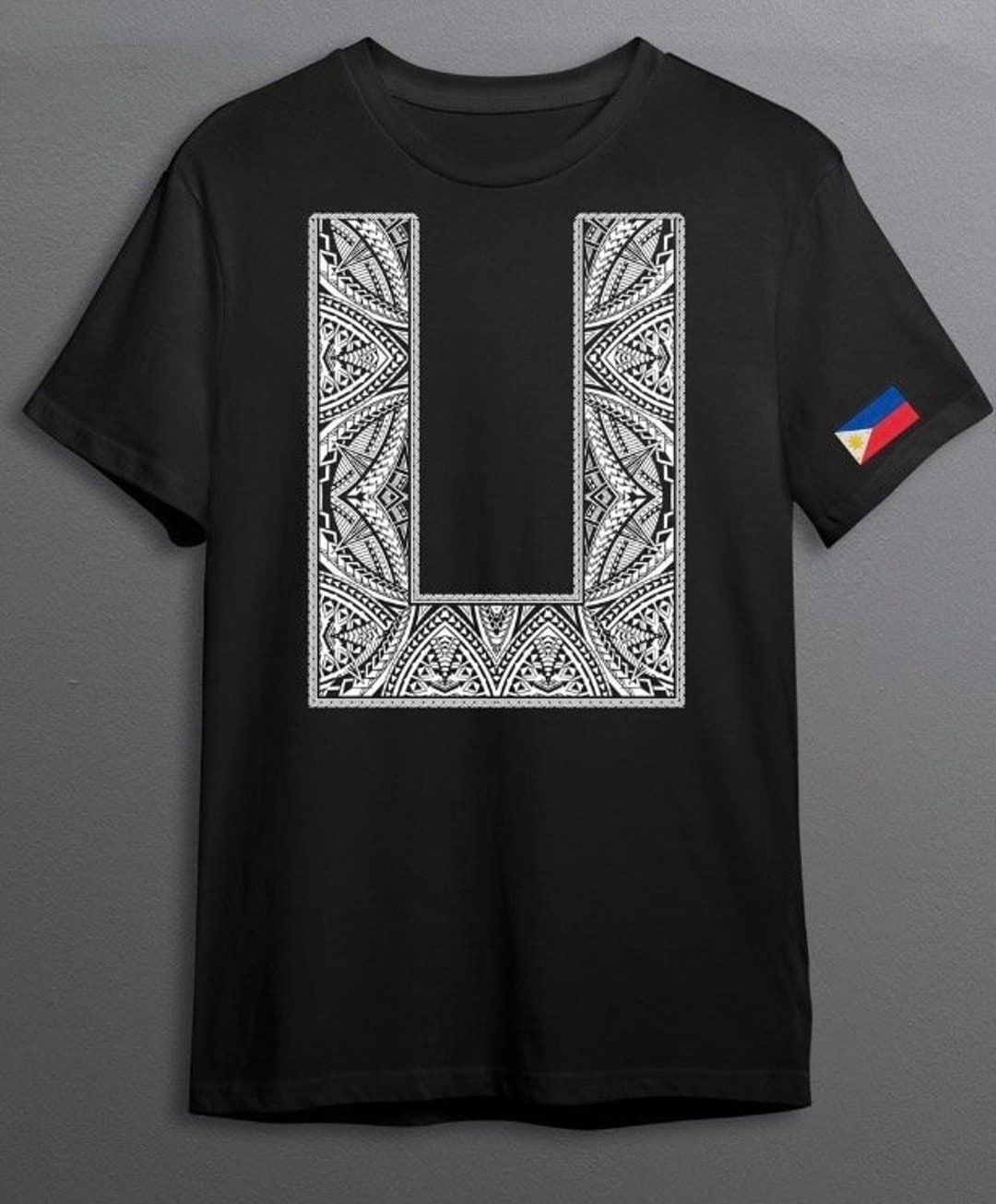 Philippines Filipino Barong Tribal Flag Tee Shirt Black - Etsy