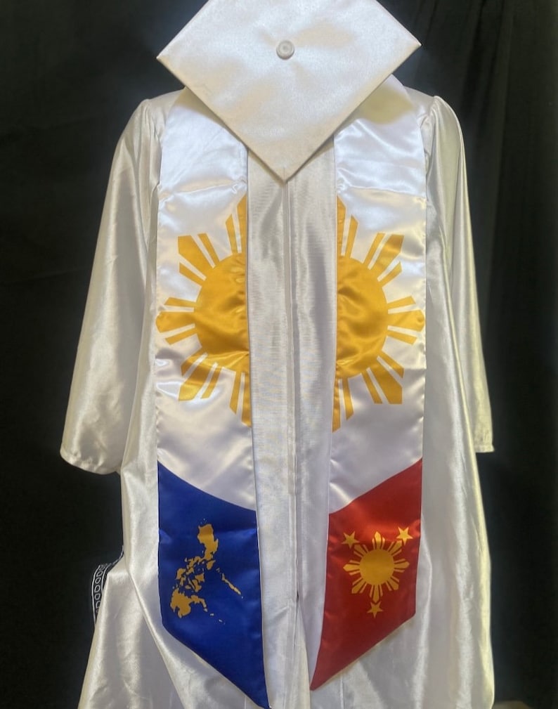 Philippines Filipino Flag Graduate Stole Flag 3 Stars and Sun ...