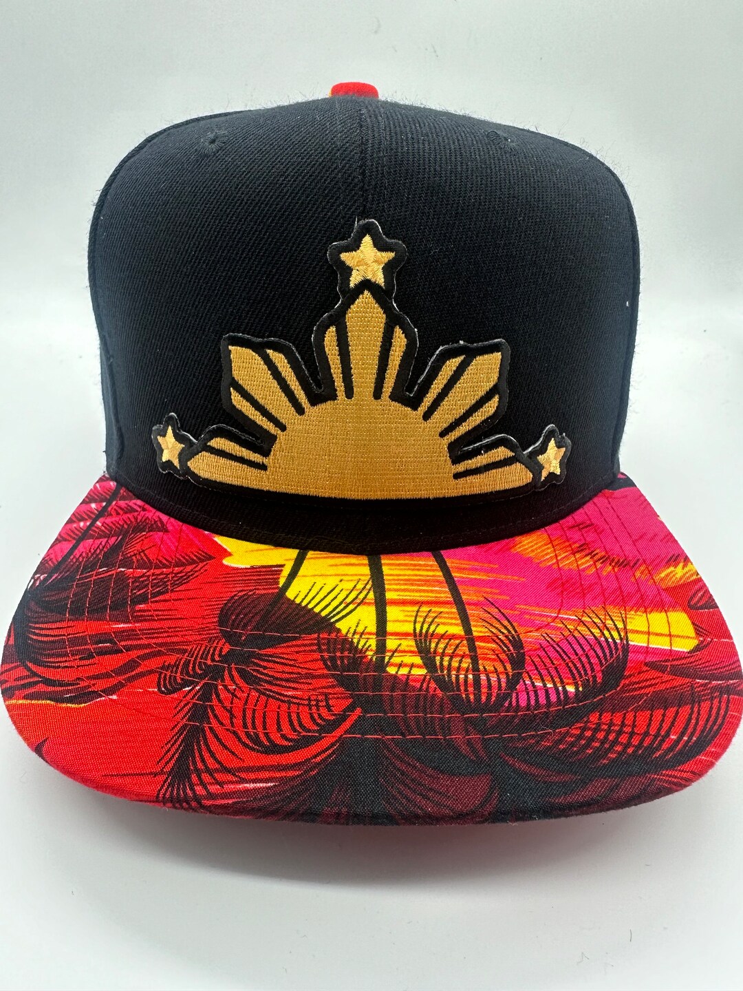 Filipino Philippines Pinoy Pinay 3 Stars and Sun Sunset Red Brim ...