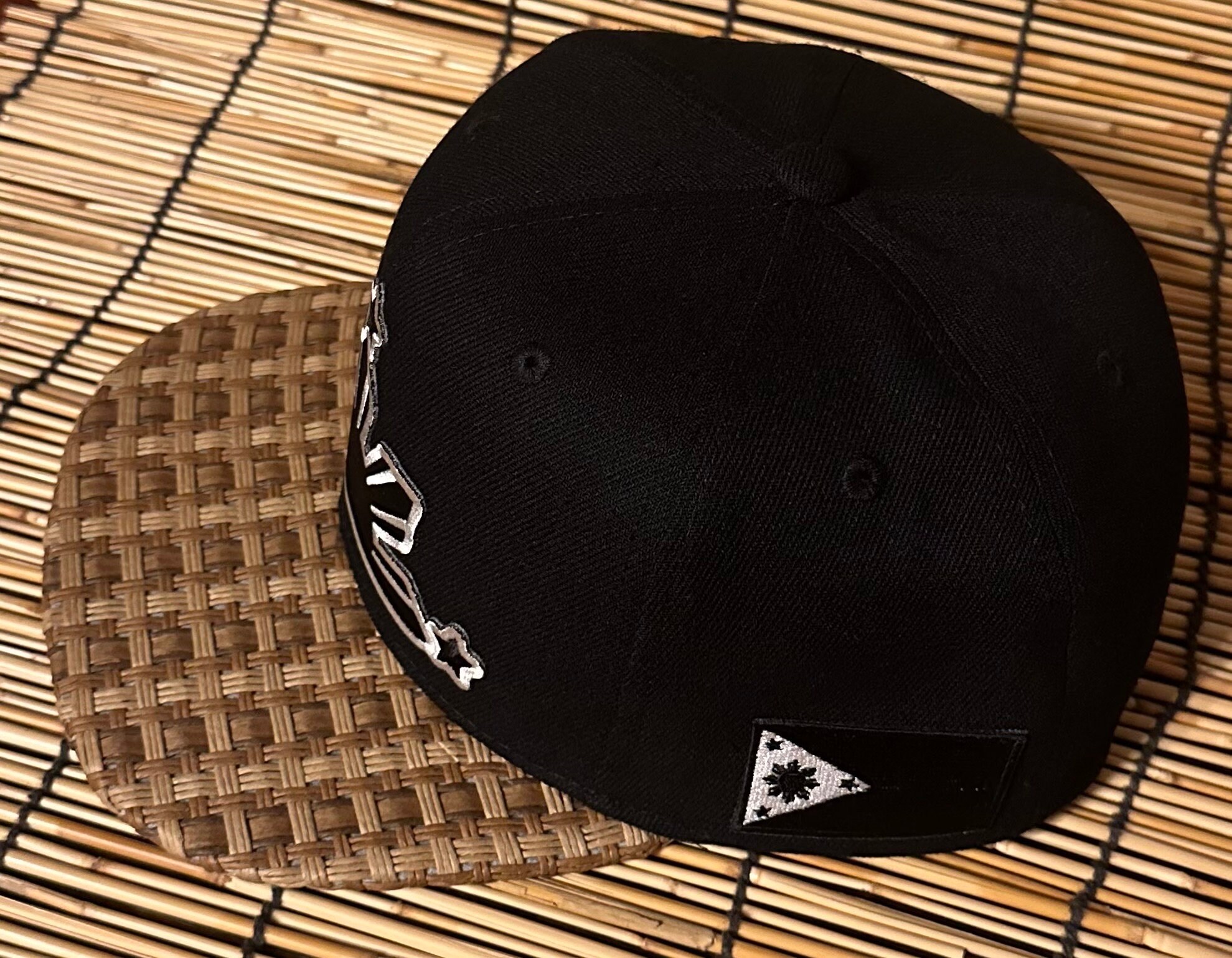 Philippines Filipino Black Flag Banig Weave Stitched 3 Stars and Sun ...