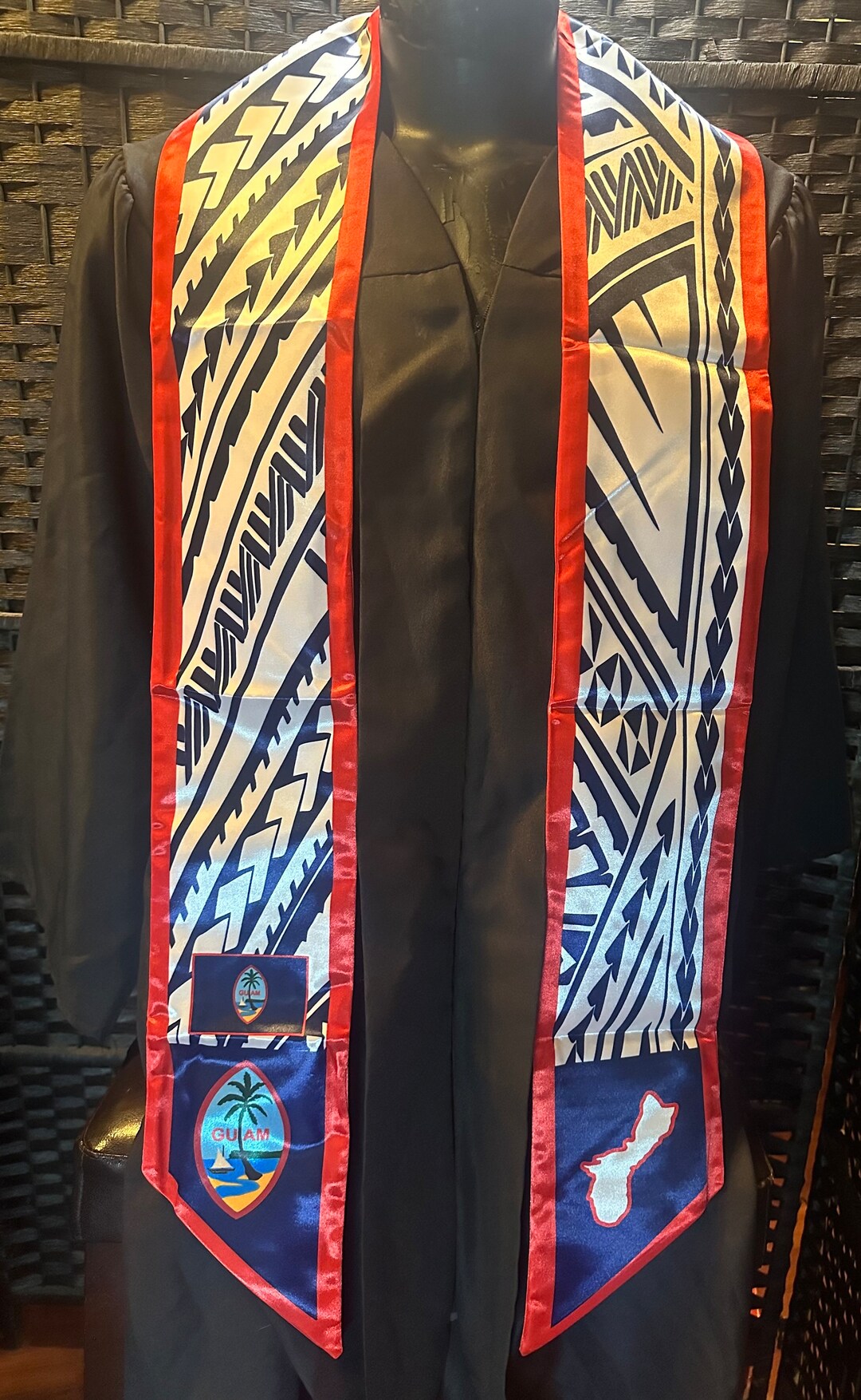 Guam Chamorro Chamorrita Chamoru Graduation Tribal 2024 Stole MADE IN ...