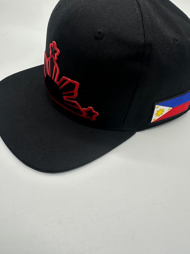 Filipino Philippines Pinoy Pinay 3 Stars and Sun Snapback Hat New Red ...