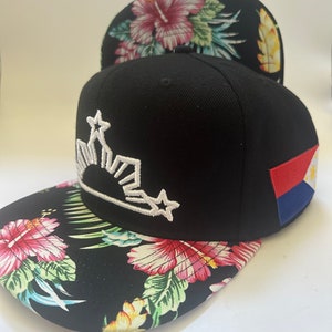 Philippines Filipino Flag Floral Brim Stitched 3 Stars and Sun Rare ...
